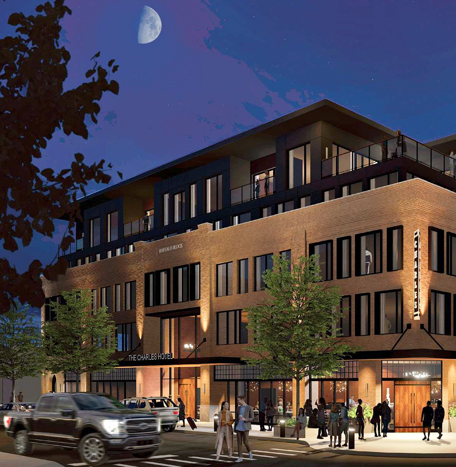 Rendering of the Charles Hotel. Courtesy image - Flathead Beacon