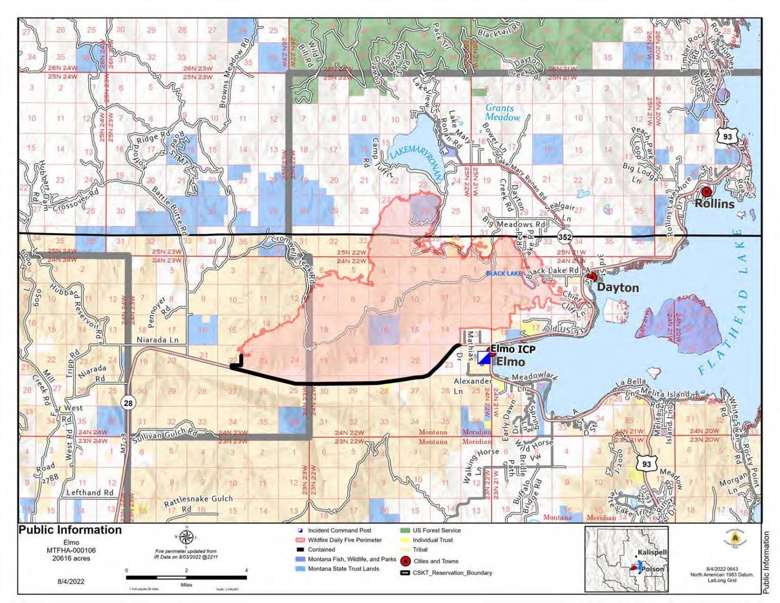 Red Flag Conditions Expected to Continue as Elmo Fire Approaches Lake ...
