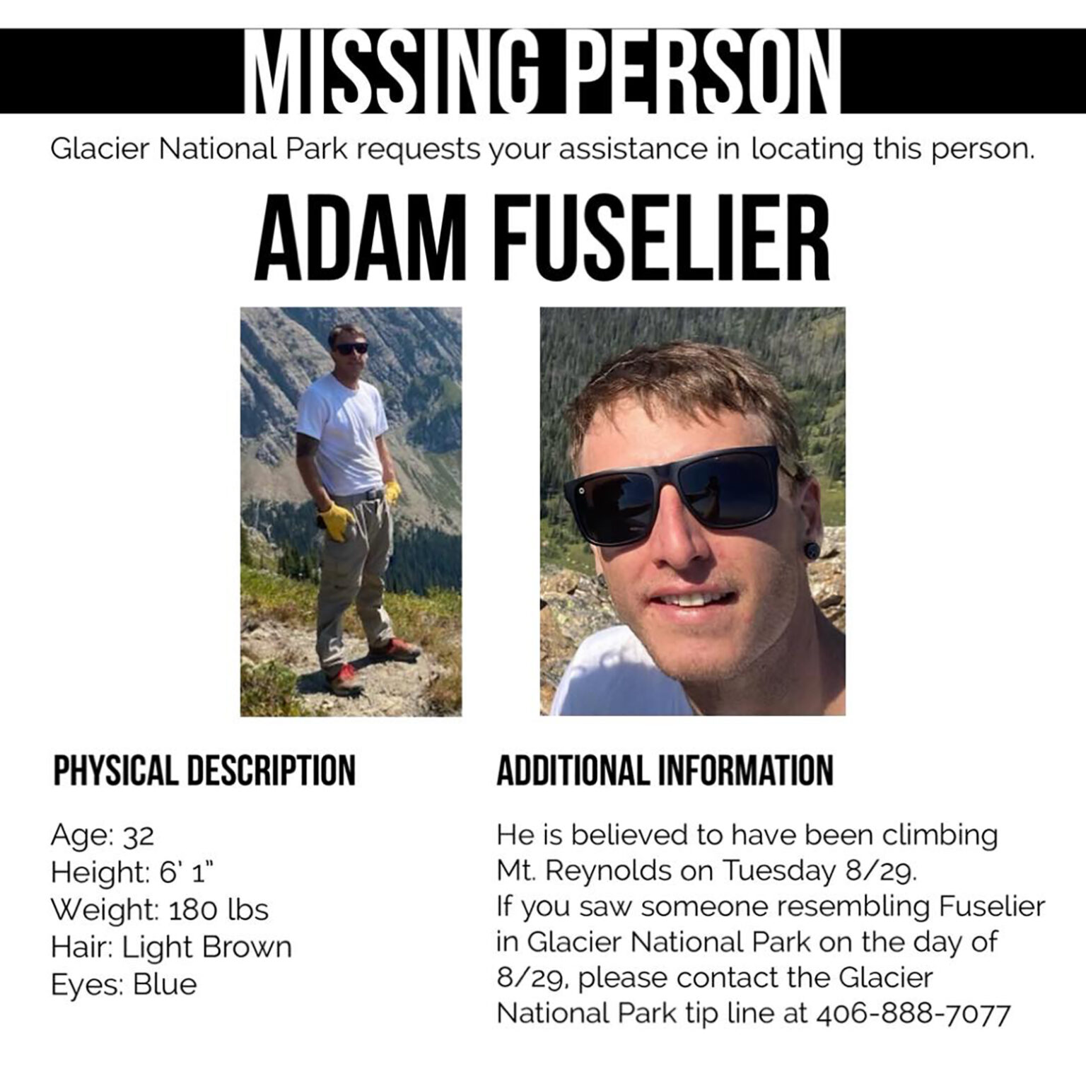 Search Underway for Missing Climber in Glacier National Park - Flathead ...