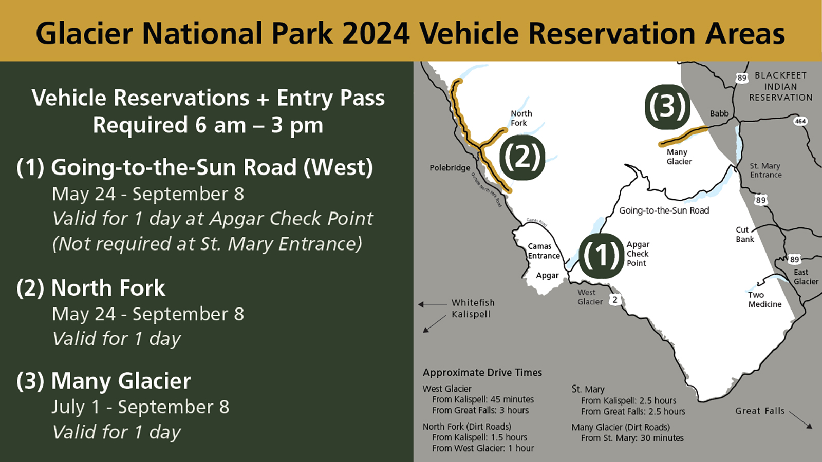 Glacier National Park Announces Changes to Vehicle Reservation System ...