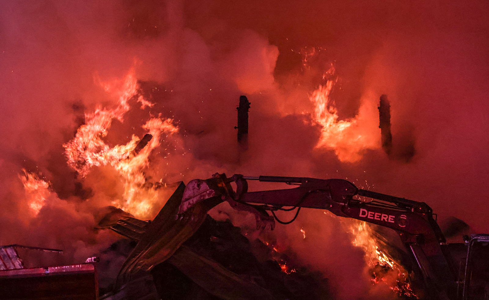 Victim in Critical Condition Following Massive Structure Fire in ...